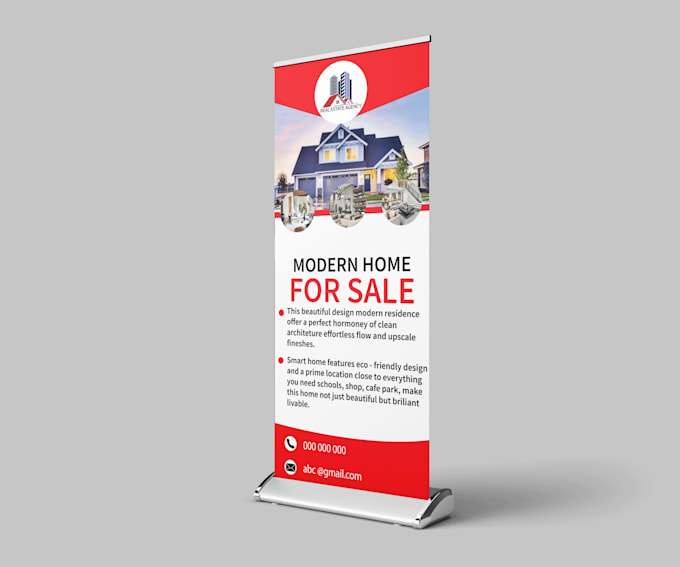 Design roll up banner, backdrop, pull up or pop up banner, by ...