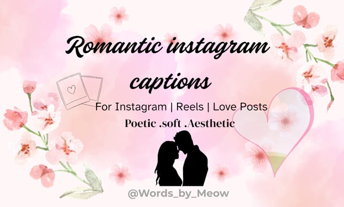 Write custom romantic instagram captions with aesthetic vibe by Words ...