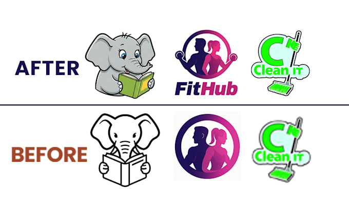 Create, recreate, redesign, revamp, retrace, modify, fix or edit logo ...