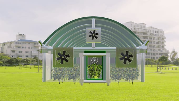 Do 3d greenhouse design, livestock, terrace, and garden design by ...