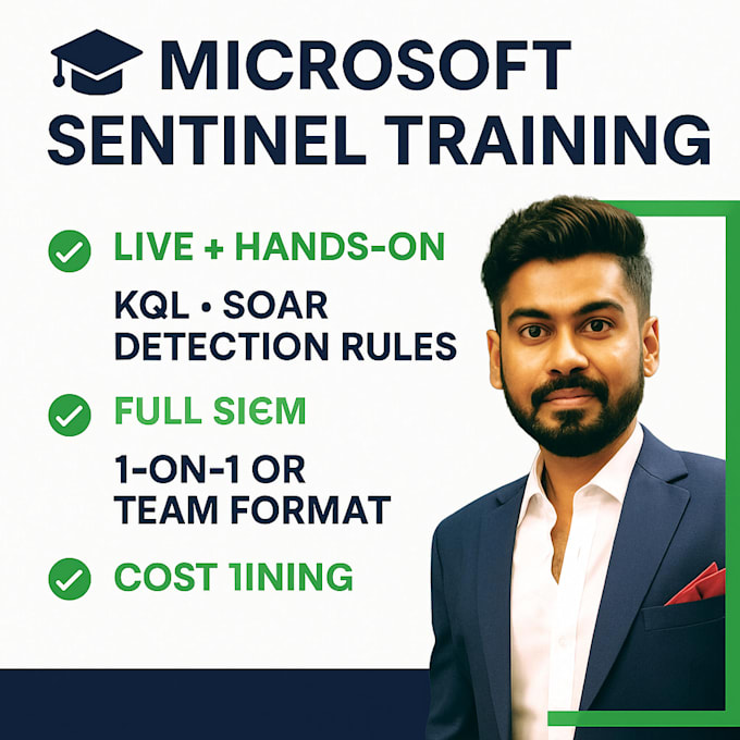Provide microsoft sentinel training with guided hands on labs by Kaushik_saha | Fiverr