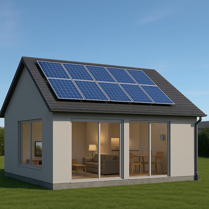 Model and design a solar panel layout using sketchup or autocad by ...