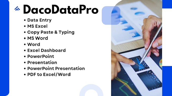Provide accurate data entry, pdf to word, excel services by Docudatapro ...