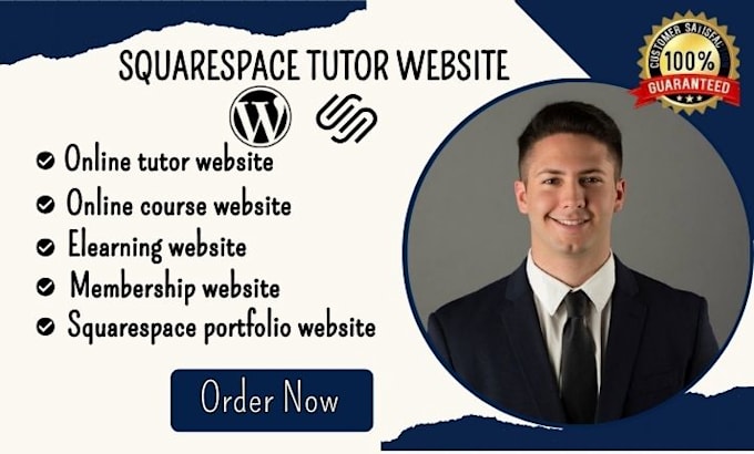 Build squarespace tutor website teacher website, elearning educational website by Harry_george23 ...