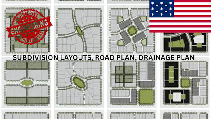 Subdivision layout, site plan, road grading, drainage utility design by ...