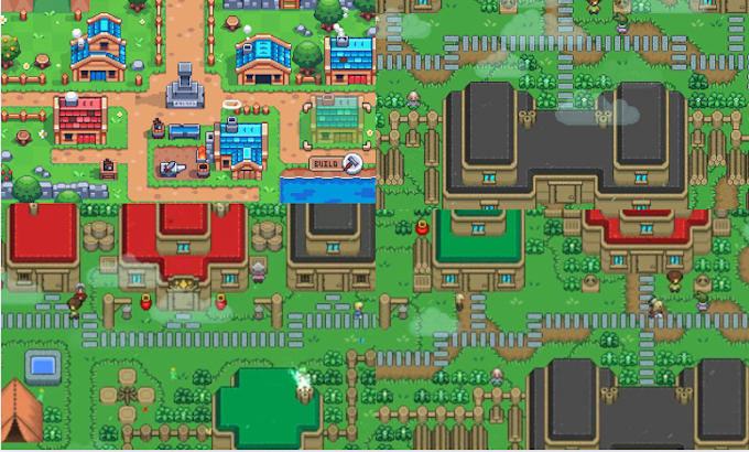 Do 2d pixel tileset top down sprite sheet animation tile map rpg game asset by Davidc890 | Fiverr