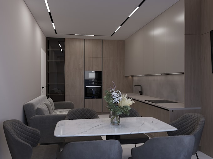 Create realistic 3d interior renderings for your apartment or house by Korybskyi | Fiverr