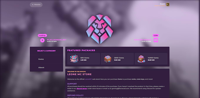 Setup professional minecraft tebex store for revenue by Tiptronic07 ...