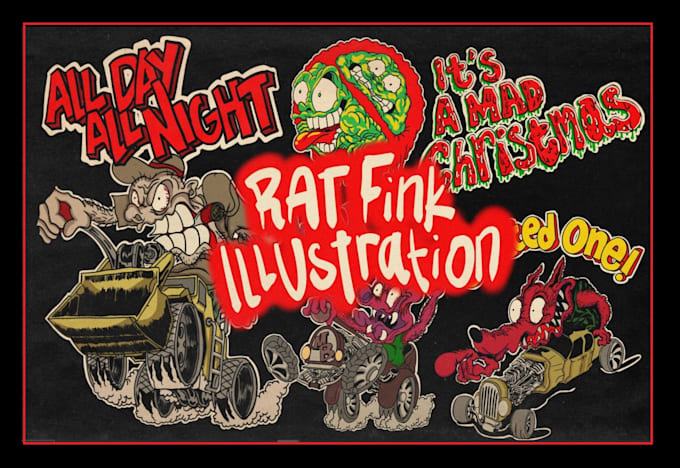 Draw monsters in ed roth, rat fink, kustom kulture style by Juan43wr ...