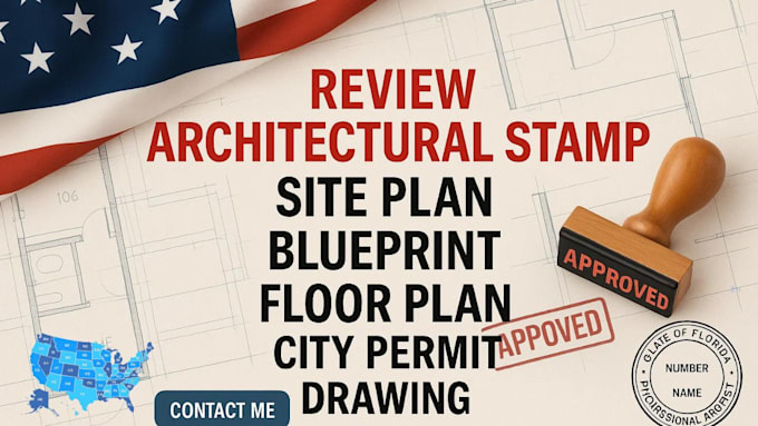 Draw architectural stamp site plans 2d floor plan rendering autocad ...