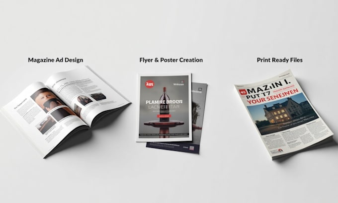Design one page print ad, magazine ad poster, newspaper ad flyer design ...
