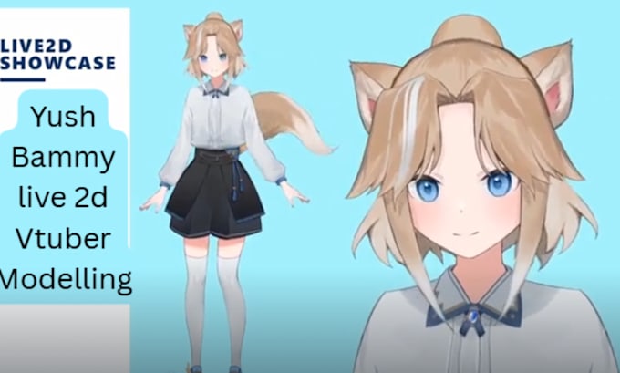 Design and rig a high quality live2d vtuber model for vtube studio and ...