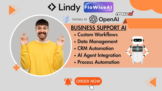 Fix lindy ai flowise ai chatbot openai gemini bot crewai google vertex ai by Oginsrichard | Fiverr