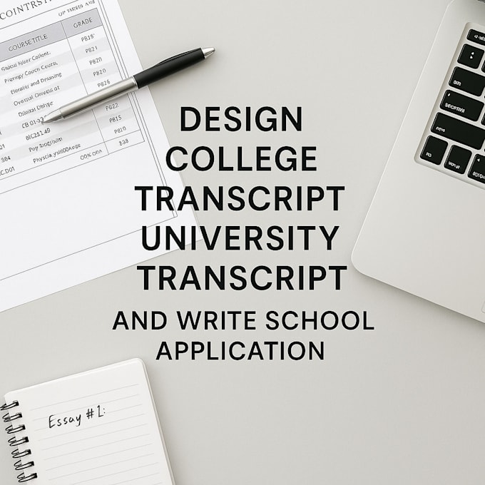 Design college transcript, university transcript and school application writing by Dr_taniapatel ...