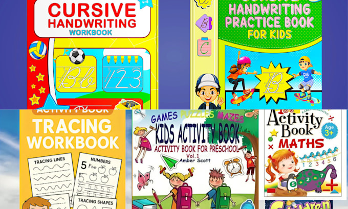 Create and design custom cursive handwriting tracing workbook for kdp ...