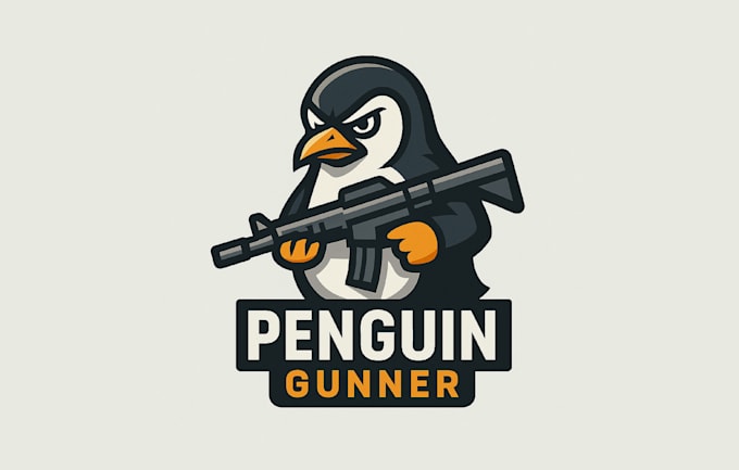 Create amazing penguin gunner logo with free source file by Deanna ...