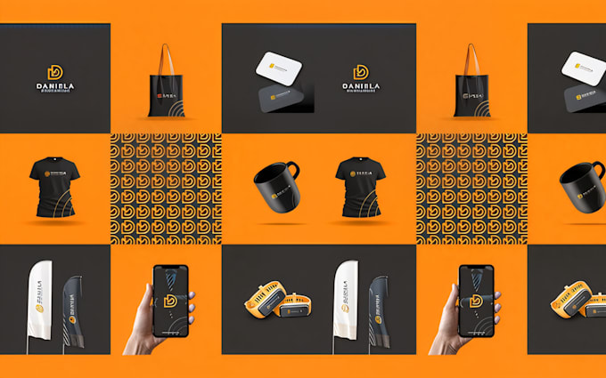 Design modern logo full corporate brand identity brand guideline brand ...