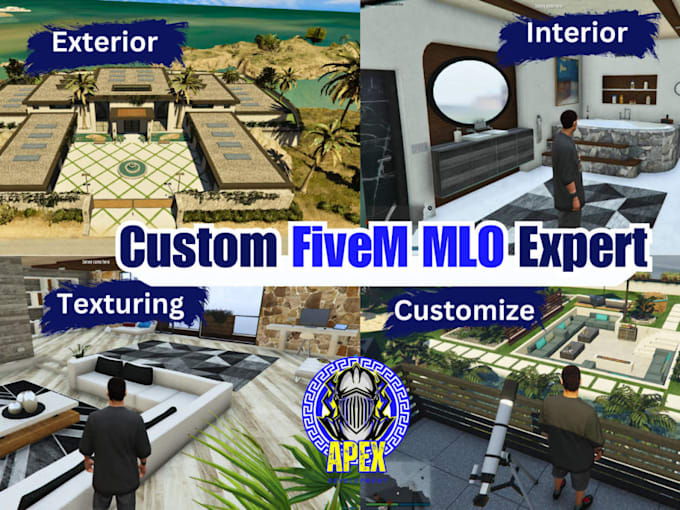 Create fivem mlo, fivem interior, glowing 3d , logo , retexture, props by Phocuz_dx | Fiverr