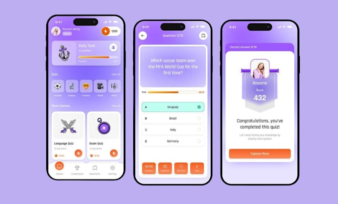 Develop full language learning app duolingo clone spanish learning app quiz app by ...