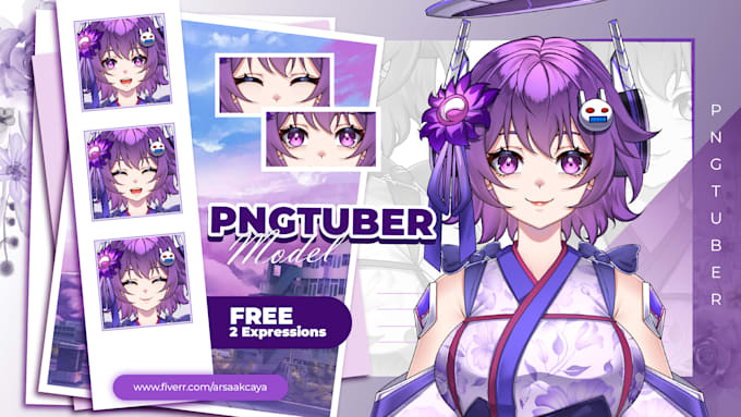 Design custom pngtuber or vtuber live2d model for streams by Arsaakcaya ...