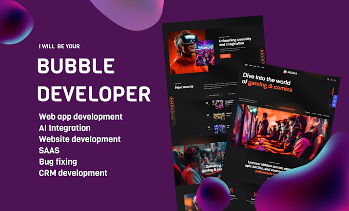 Build bubble io bubble developer saas mvp bubble web app bubble io by Textmsg_ark | Fiverr