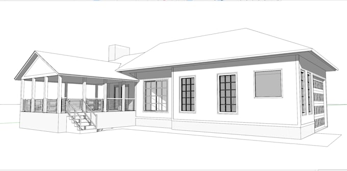 Draw deck, patio and back yard design with in 24 hours by Nadee_s | Fiverr