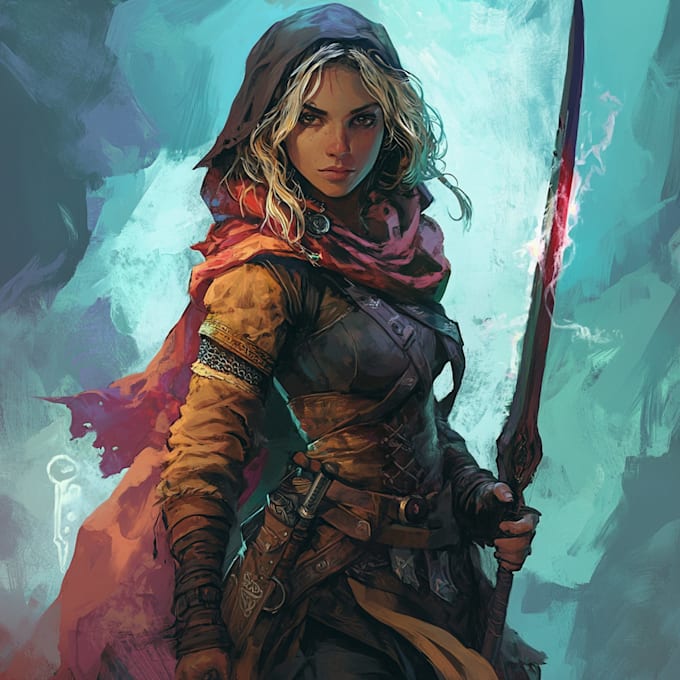 Make a realistic dnd character art for you by Klymala | Fiverr