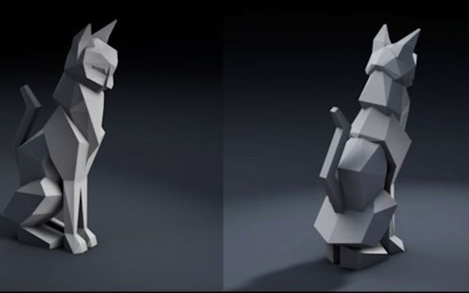 Create custom 3d low poly rig animal character model for your game ...