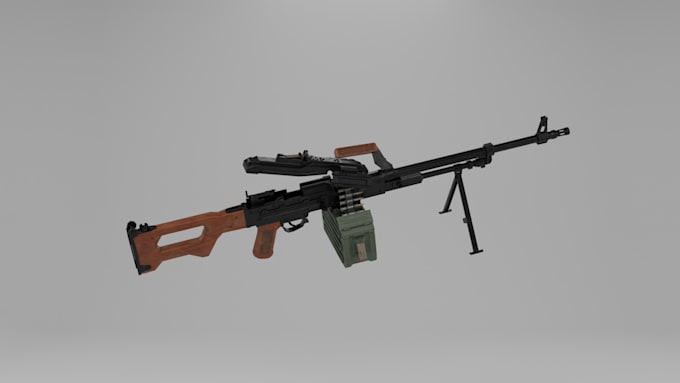 Optimizes 3d weapon, sci fi gun, firearms texturing, control rig ...