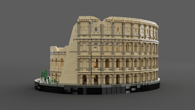 Design custom 3d lego building model with xml part list pdf manual ...