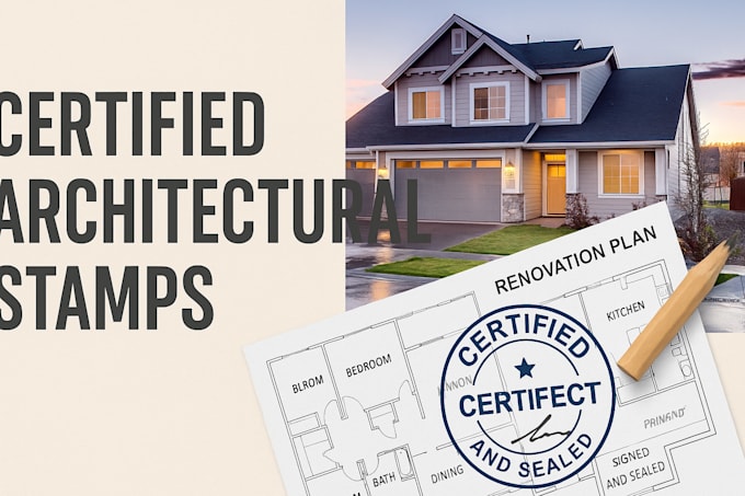 Provide certified architecture stamps for projects by Ethan_prescott ...