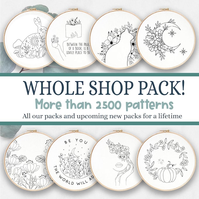 Create custom embroidery designs using a mega template library by ...