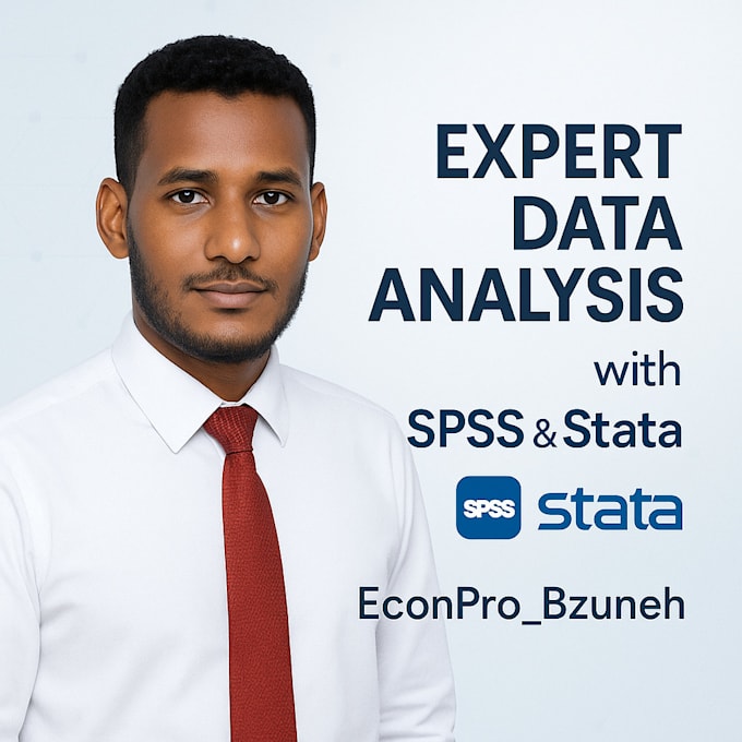 Do professional data analysis using spss and stata by Econpro_bzuneh | Fiverr