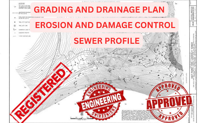 Draw grading and drainage plan, erosion control, storm water for city ...