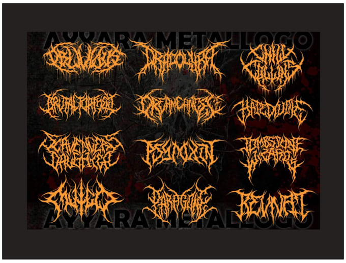 Create black, death metal, grindcore deathcore band logo by Hisoterw ...