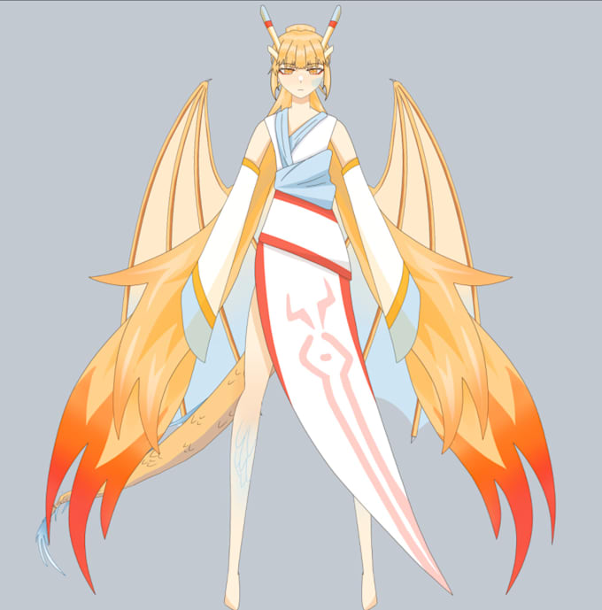 Draw and cut a character design ready to be rigged for vtuber model by ...