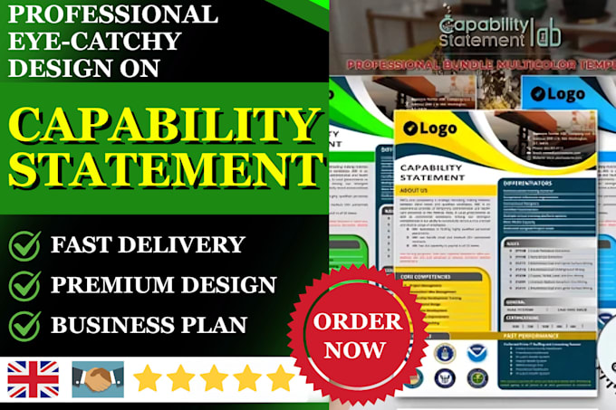 Design a professional and eye catchy capability statement by Jessica ...