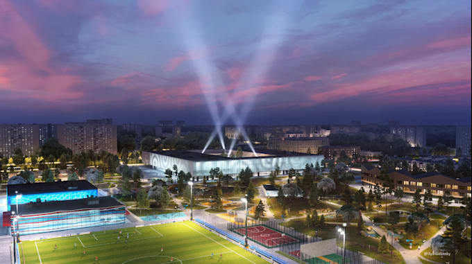 Craft stunning sports complex design,outdoor sports facility,gymnasium ...