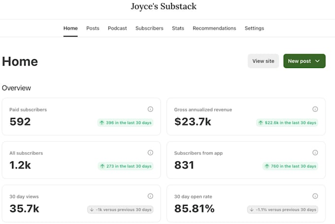 Increase your substack subscriber with viral and strategic marketing by Franckojamb | Fiverr