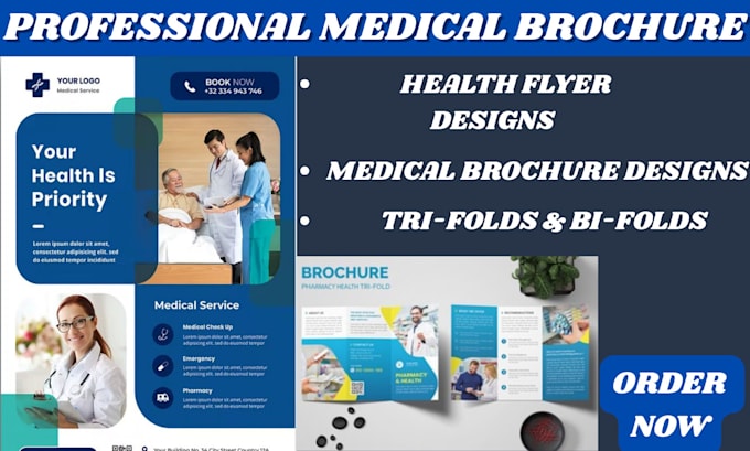Medical brochure, catalogue, healthcare flyer wellness pamphlet design ...