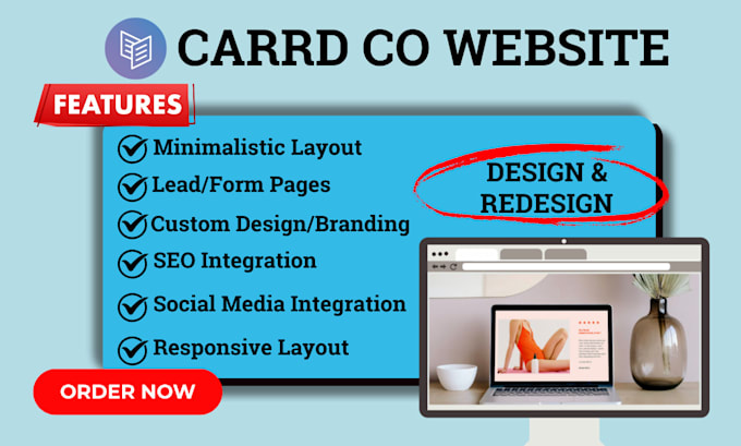 Build minimalist carrd website, carrd website design or fix carrd ...
