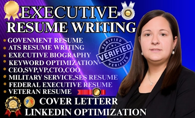 Write executive resume cv design, cover letter and linkedin optimization by Csmith_cv | Fiverr