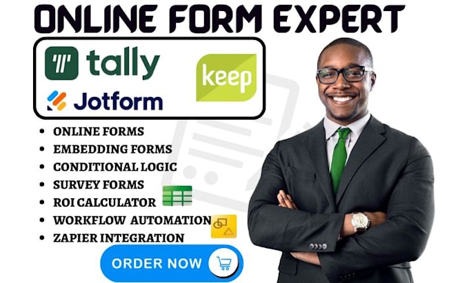 Design formkeep form formsite integration tally quiz gravity forms jotform apps by Deoyedoc | Fiverr