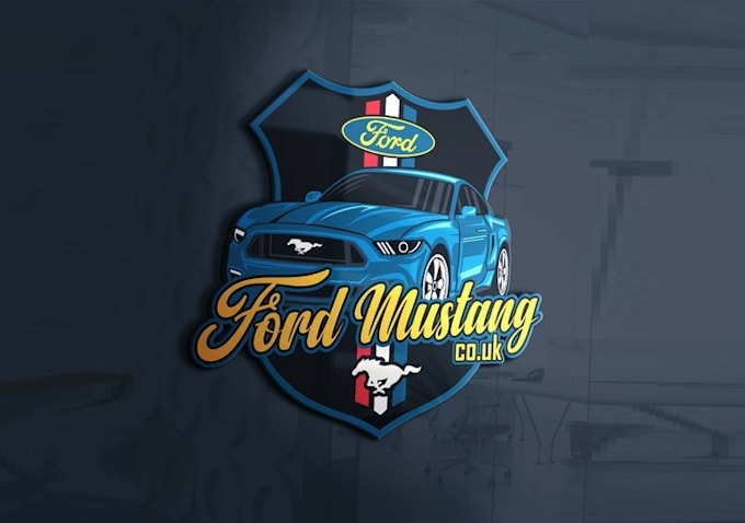 Design powerful masculine ford mustang logo by Velva_considine | Fiverr