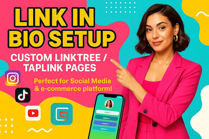 Setup create linktree landing page,link in bio for social media,gumroad,taplink by Thomas_kate2 ...