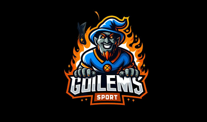 Design a powerful golem sports mascot logo by Barbar_his | Fiverr