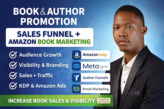 Ebook sales funnel, landing page, amazon kdp ads amazon book marketing ...