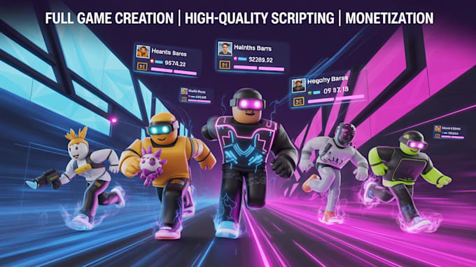 Do full roblox game scripting with advanced lua code and expert game development by Pel_nelson ...