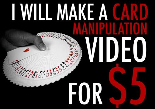 Do some crazy card manipulation to advertise your website by ...