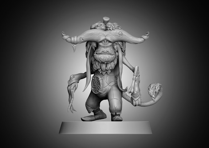Sculpt custom 3d model, miniature, 3d character and figures for 3d ...